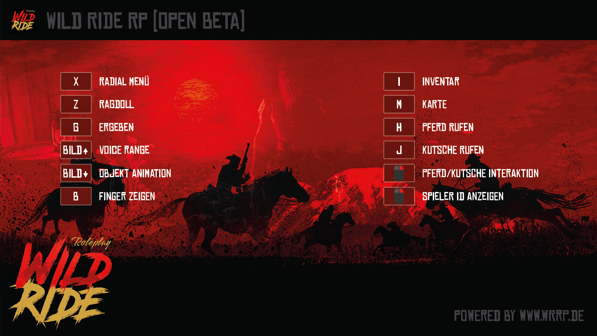 Wild Ride RP - Deutscher RDR2 Mid-Hardcore Roleplay Server